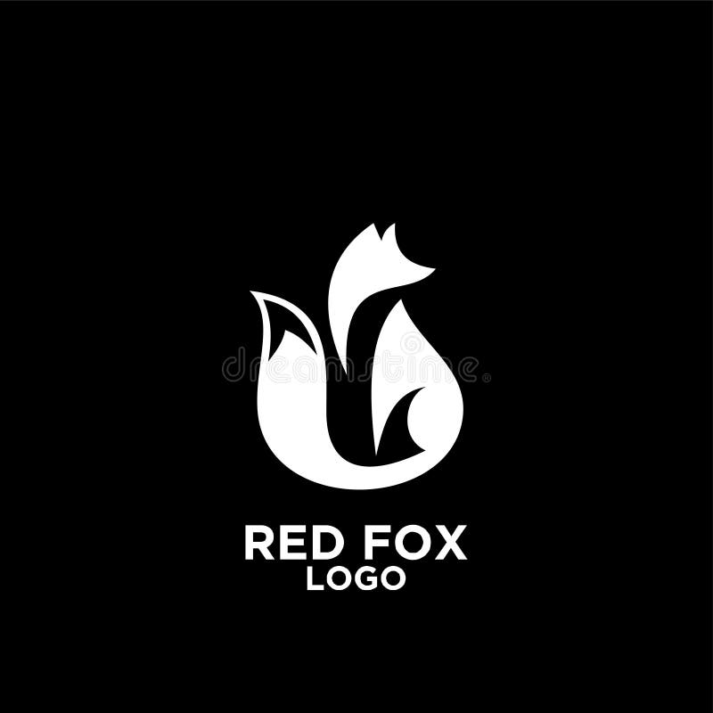Red Fox Modern Abstract Simple Logo Icon Design Stock Vector ...