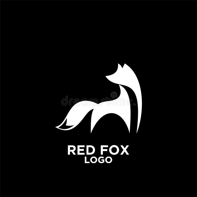 Red Fox Modern Abstract Simple Logo Icon Design Stock Vector ...