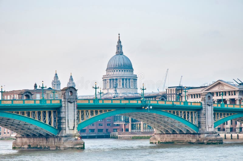Blackfriars Bridge at London, England Stock Image - Image of place ...