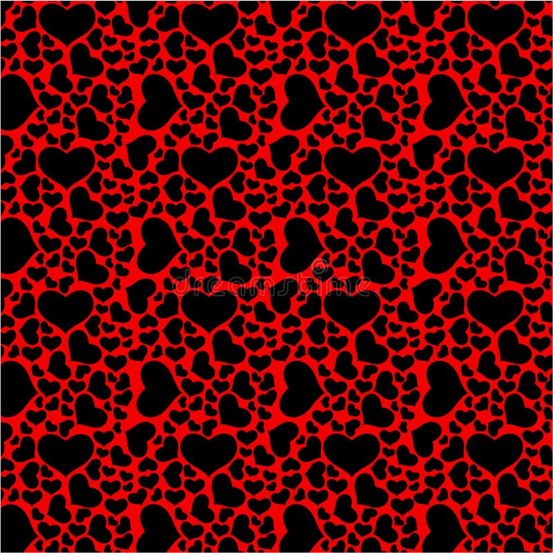 Blackhearts Vector Background Texture Stock Vector - Illustration of ...