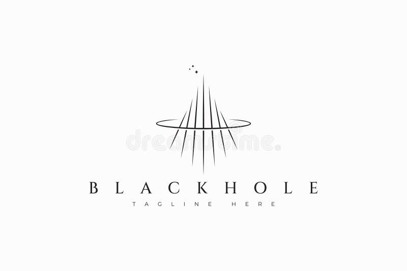 Black Hole Logo Gravitation Abstract Illustration Sacred Geometric ...