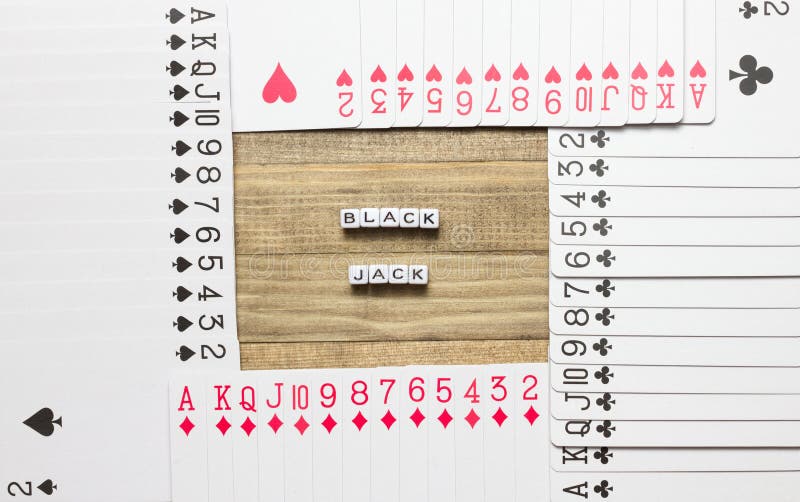 Blackjack Card Game Concept Art Stock Image - Image of game, text: 73165053