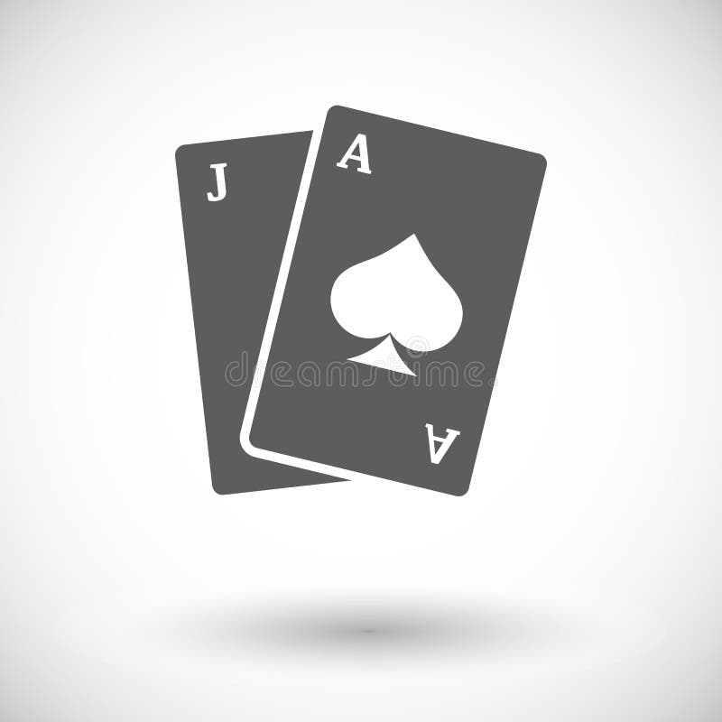 Blackjack stock vector. Illustration of flat, hand, royal - 93392229