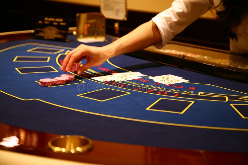Blackjack game stock image. Image of croupiers, addictions - 33352621