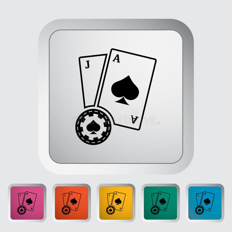 Blackjack stock vector. Illustration of jack, game, casino - 93728199