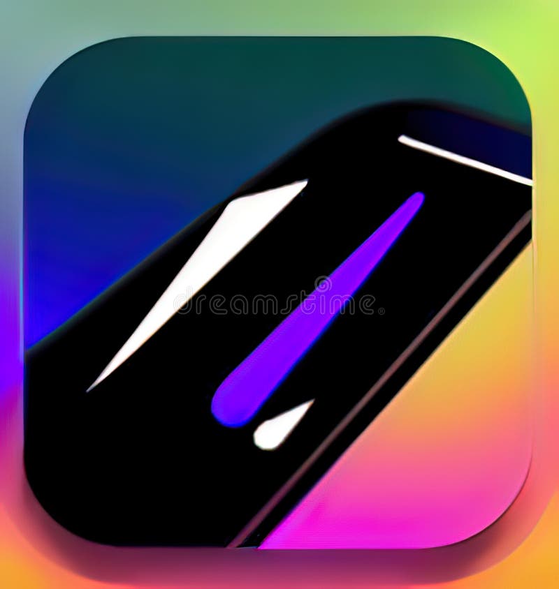 Blackjack Software App Style Icon. Generative AI. Stock Illustration ...