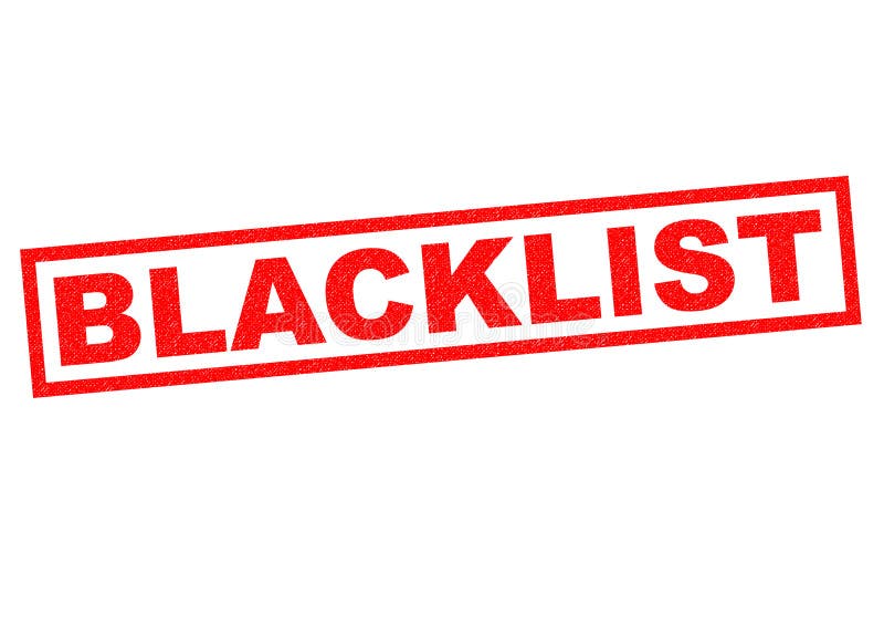 Blacklist Sign Icon. User Not Allowed Symbol. Stock Vector ...