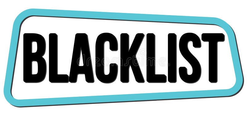 Blacklist Word Stock Illustrations – 126 Blacklist Word Stock ...