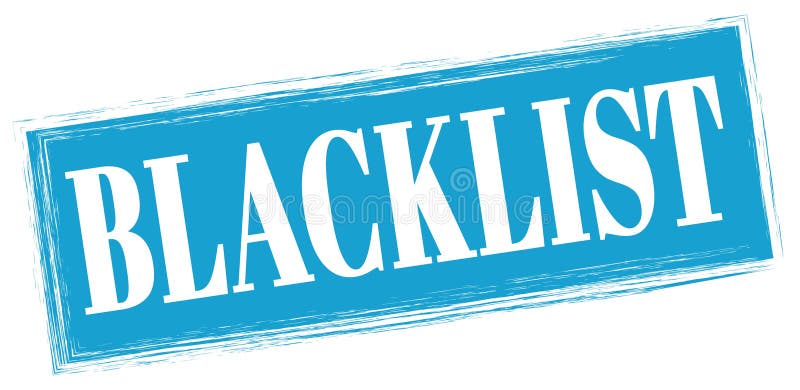 Blacklist Word Stock Illustrations – 126 Blacklist Word Stock ...