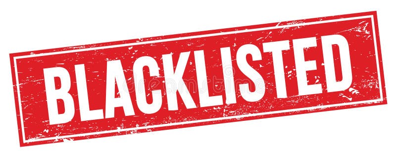 Blacklisted Word Stock Illustrations – 67 Blacklisted Word Stock ...