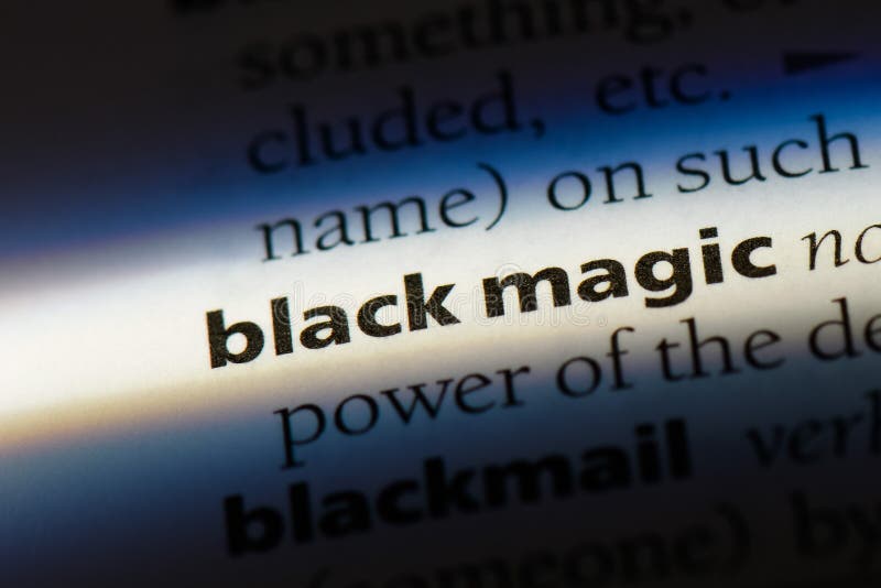 Word Magic Printed On Paper Macro Stock Photo - Image of dictionary ...