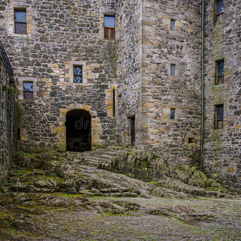 Blackness Castle courtyard stock photo. Image of blackness - 322081170
