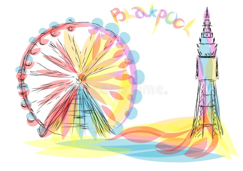 Blackpool Tower Stock Illustrations – 72 Blackpool Tower Stock ...
