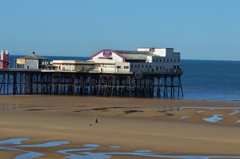 Blackpool beach stock image. Image of clearsky, sunny - 354202841