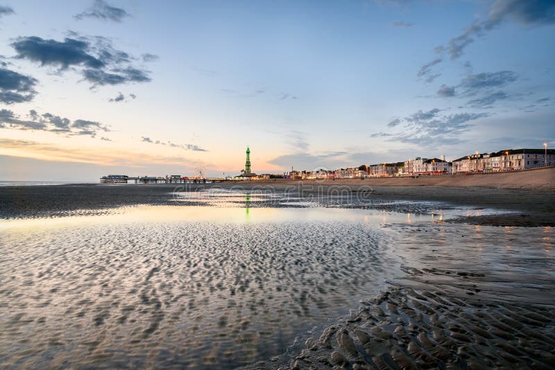 Blackpool Beach stock photo. Image of ferris, tower, pier - 57045664