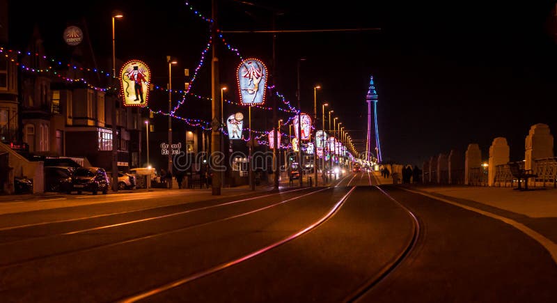 Blackpool Illuminations 2021 Editorial Photo - Image of train, time ...