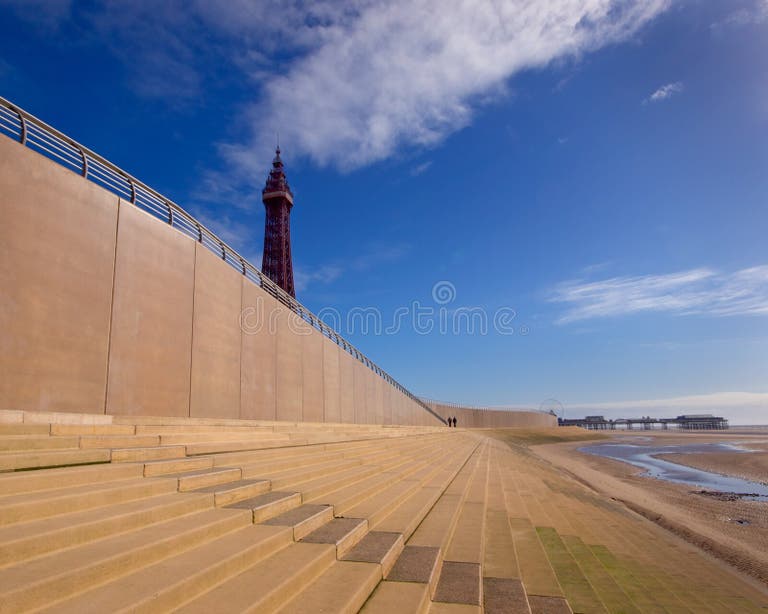 Blackpool Tower stock photo. Image of girders, steps - 24625044