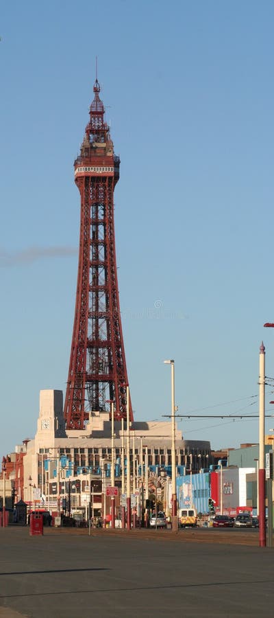 Blackpool Tower. stock photo. Image of tourism, tower, seaside - 532958