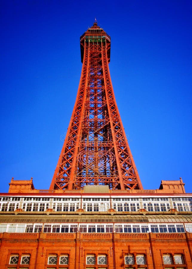 Blackpool Tower Against a Blue Sky Editorial Stock Image - Image of ...