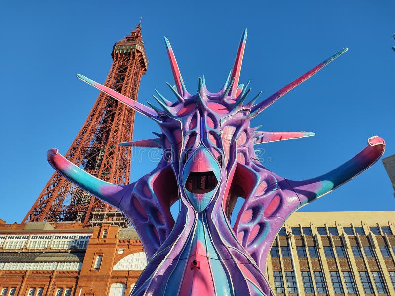 Spiky Ice Monster Sci-fi AI Art Stock Photo - Image of graphic, smile ...