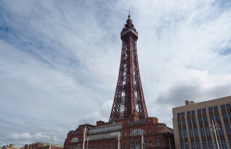 Blackpool Tower from North Pier Stock Image - Image of northwest ...