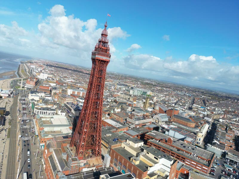 Blackpool Tower Blackpool, UK Stock Photo - Image of located, drone ...