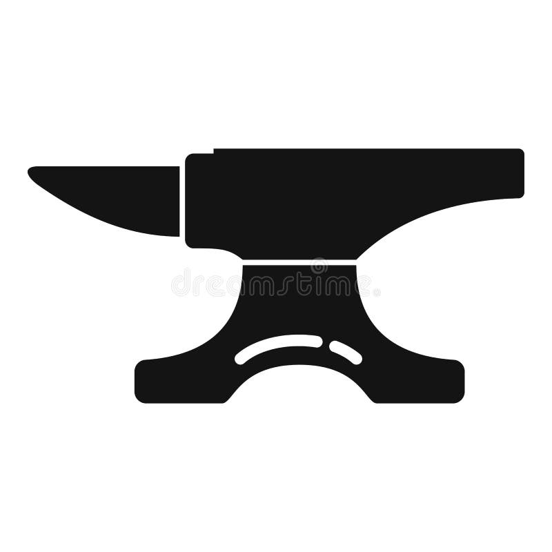 Blacksmith Anvil Icon, Simple Style Stock Vector - Illustration of ...