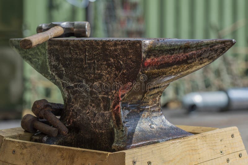 Blacksmith Anvil stock image. Image of tool, hammer - 146807583