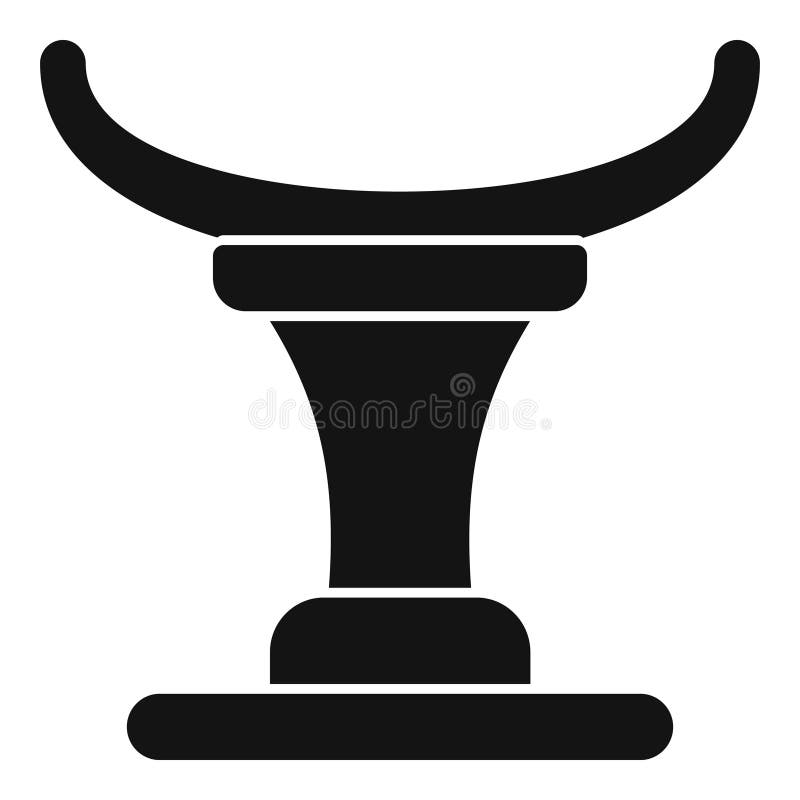 Blacksmith Anvil Standing on Stone Pedestal Icon Stock Illustration ...