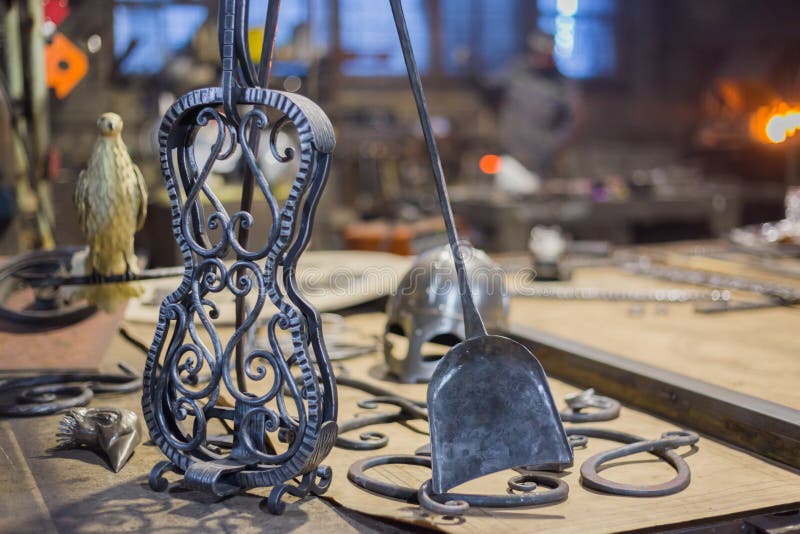 Blacksmith Decorative Elements Stock Photo - Image of artist, element ...