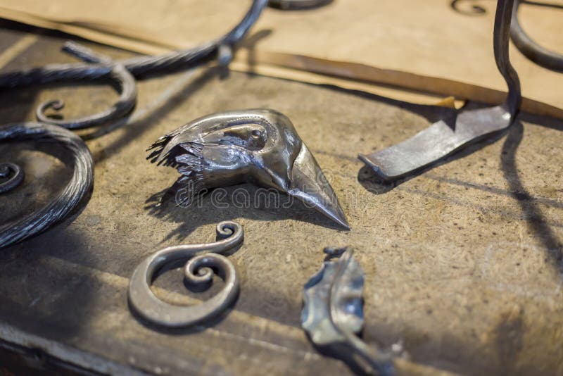 Blacksmith Decorative Elements Stock Image - Image of closeup, classic ...