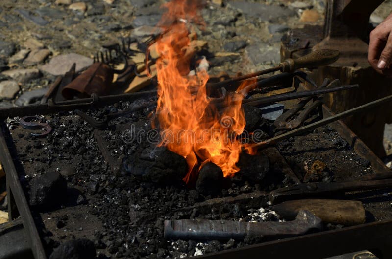 Smith furnace stock image. Image of burning, fire, artisan - 46013169