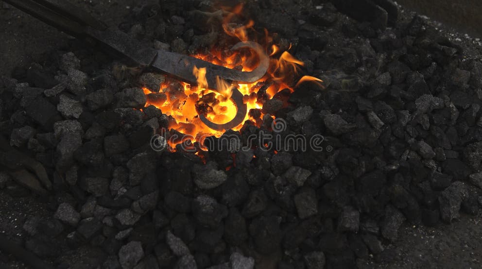 Blacksmith fire stock image. Image of steel, gripper - 73531253