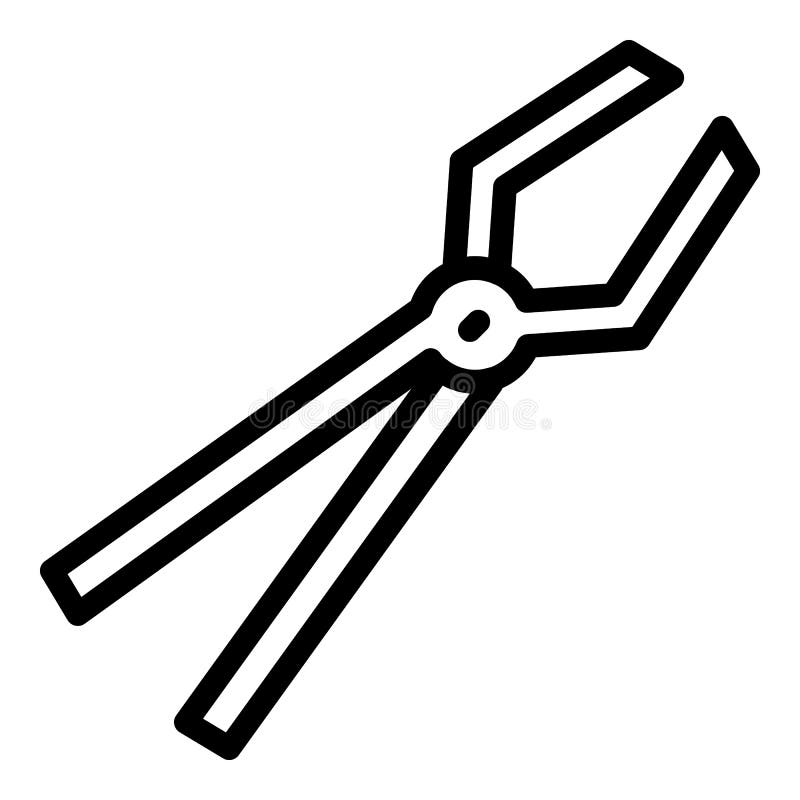 Pliers Tool, Equipment Icon Set, Vector Illustration in 6 Colors ...