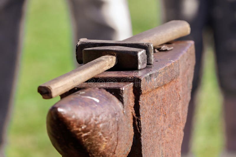 Blacksmith`s Tools for Forging Metal Stock Image - Image of object ...