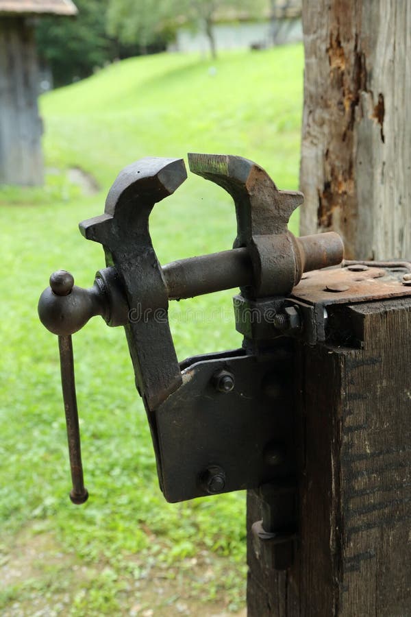 Blacksmith s vice stock image. Image of wooden, horse - 43632233