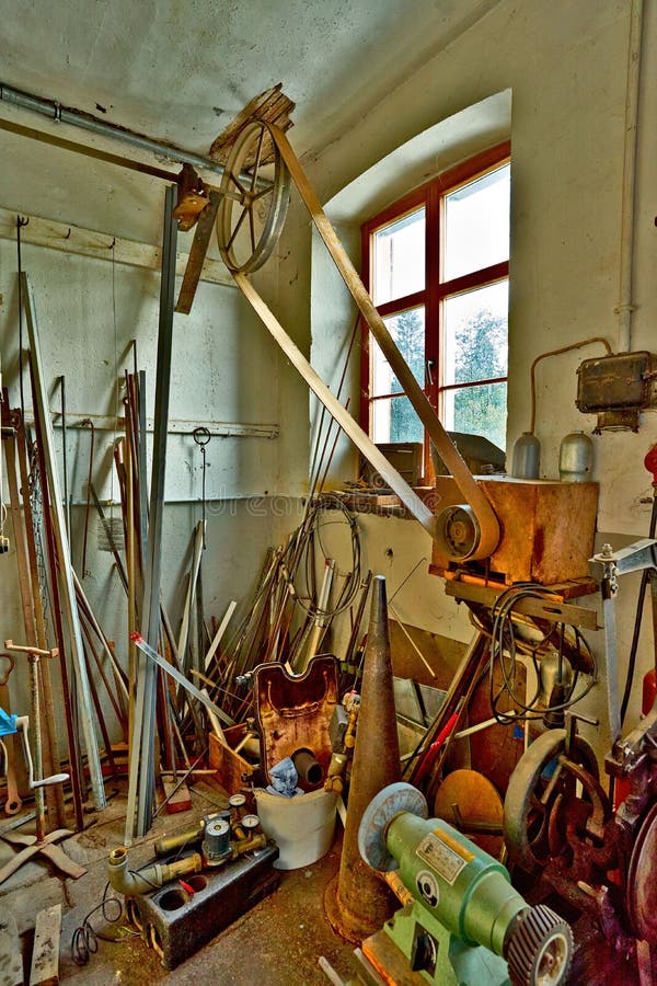 The Blacksmith S Workshop Full of Beautiful Old Machinery, Equipment ...