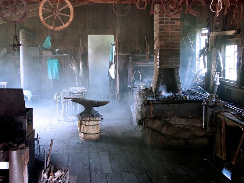 Blacksmith Shop stock photo. Image of bkacksmith, profession - 454880