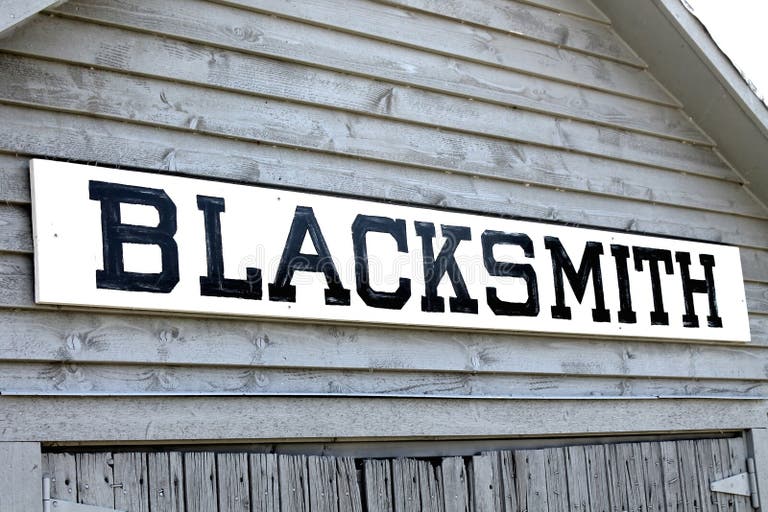 Blacksmith Shop stock photo. Image of signage, historical - 32277010