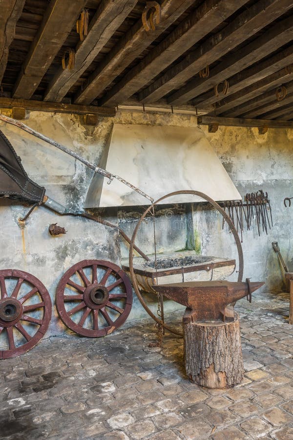 Blacksmith shop stock photo. Image of farrier, black - 90491908