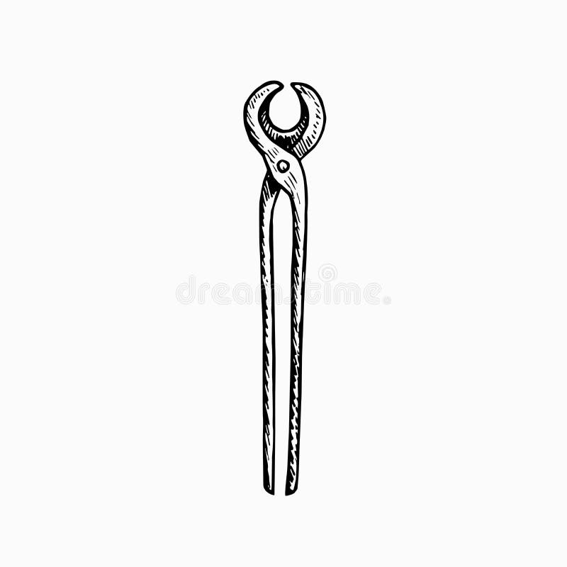 Forging shape tool stock vector. Illustration of hammering - 102327807