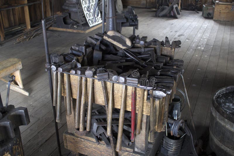Blacksmith Tools stock photo. Image of vintage, colorful - 52600598