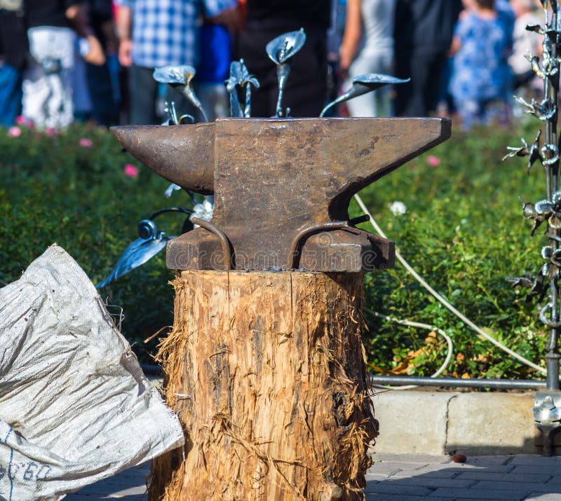 Blacksmith Tools and Fixtures for Hand Forged Metal Stock Image - Image ...