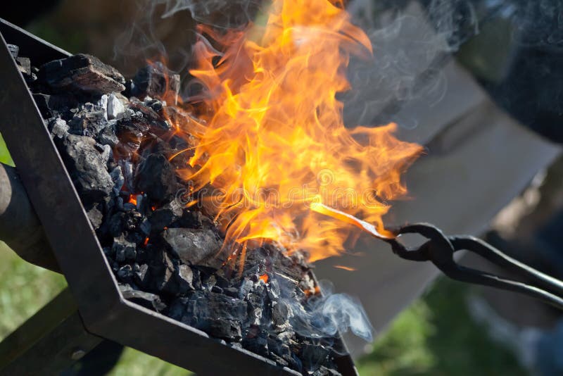 Blacksmith work stock photo. Image of flame, inferno - 22480220