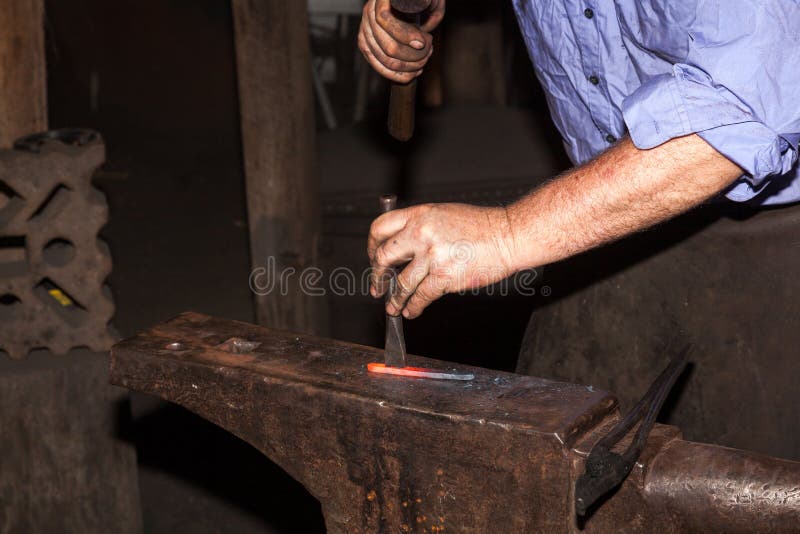 Blacksmith at work stock photo. Image of craftsmanship - 172408088