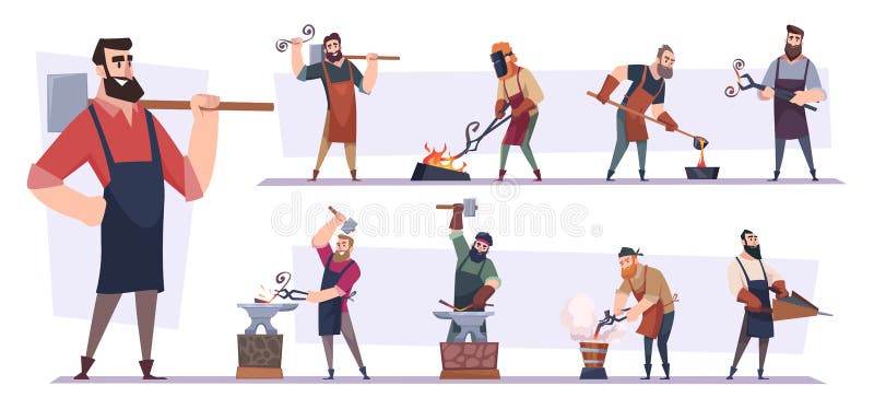 Forging Tools Stock Illustrations – 192 Forging Tools Stock ...