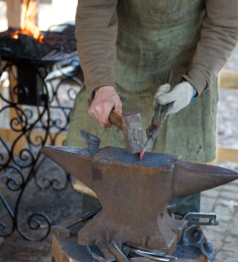 Blacksmith stock photo. Image of glow, handwork, heat - 60423852