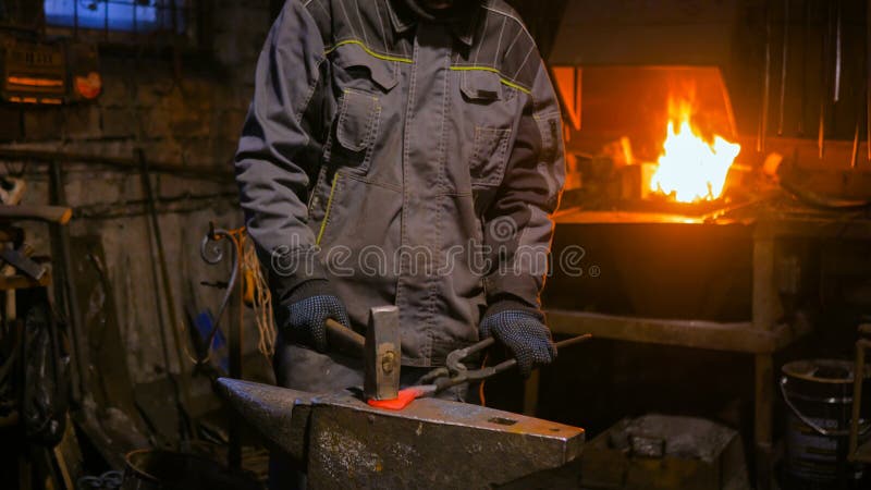Blacksmith Working with Metal Stock Photo - Image of iron, male: 146182890