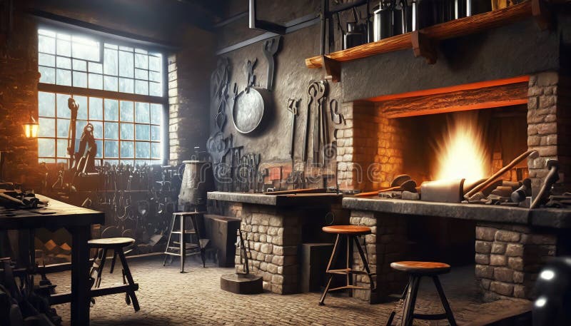 Blacksmith Workshop Stock Illustrations – 5,272 Blacksmith Workshop ...