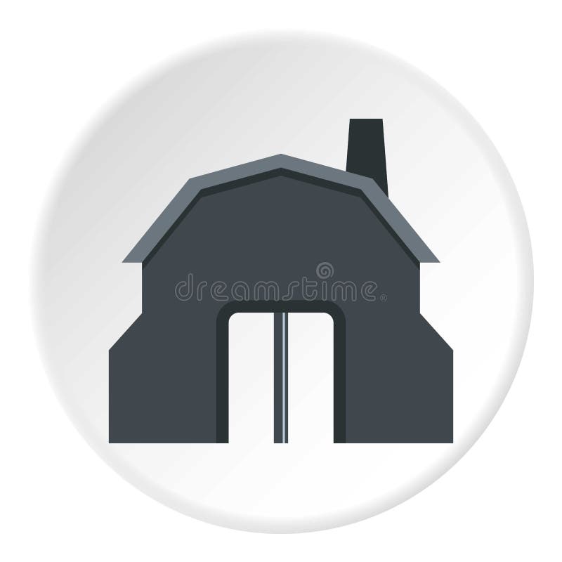 Blacksmith Workshop Building Icon Circle Stock Vector - Illustration of ...